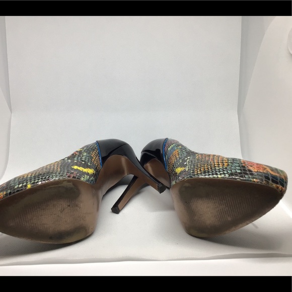 BCBGeneration | Shoes | Bcbgeneration Multicolor Vegan Snakeskin Pumps ...